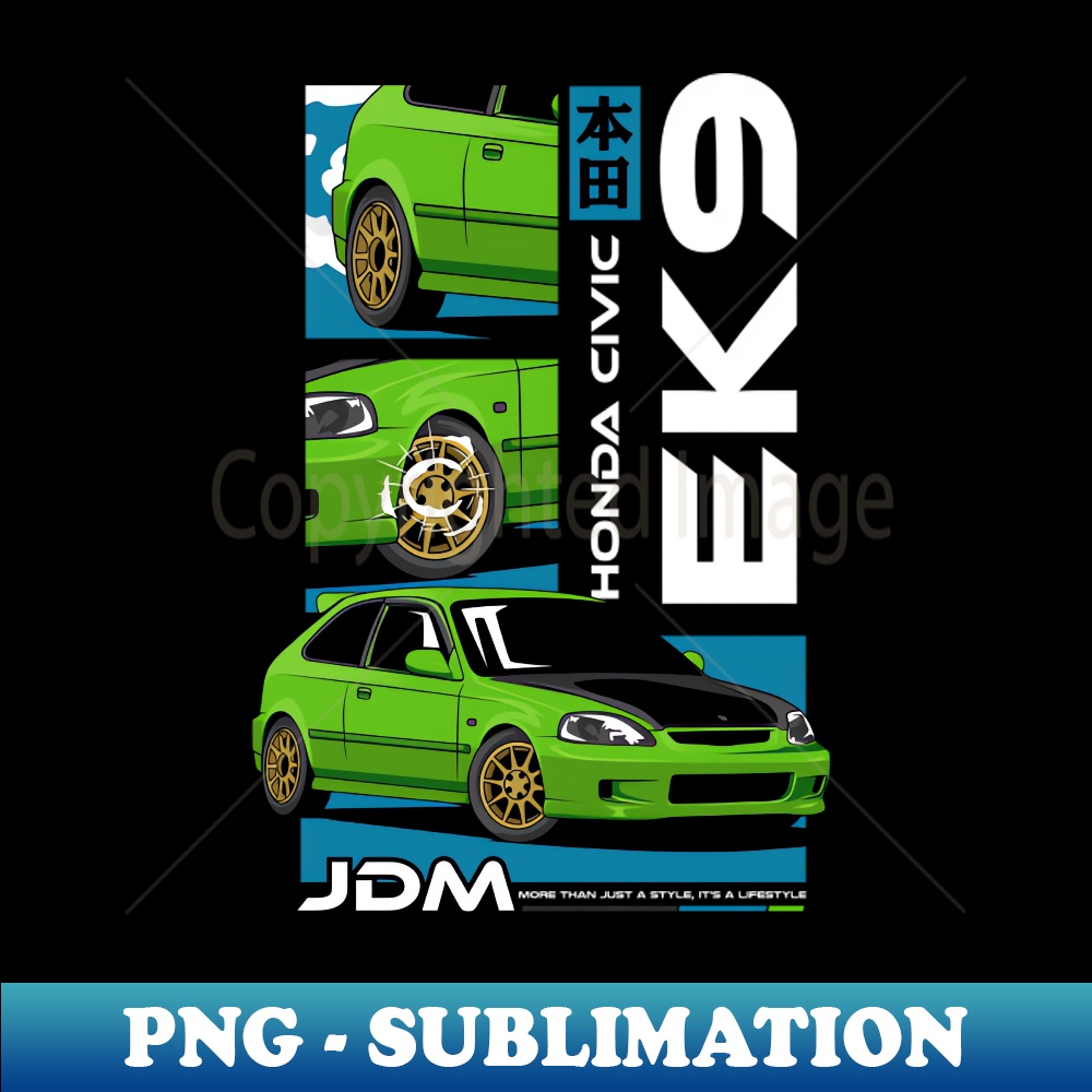 Civic Type R EK9 Car - Premium PNG Sublimation File - Captur | Inspire ...