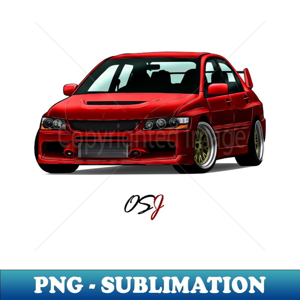 JDM EVO Red Simple - PNG Transparent Sublimation File - Show | Inspire ...