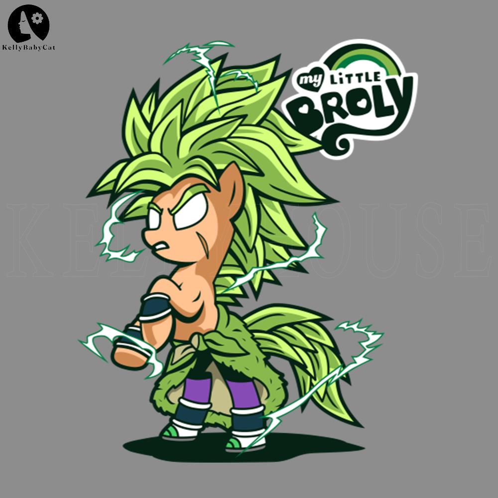 Cute 80s Cartoon Super Saiyan Broly My Little Pony Anime, Ca | Inspire ...