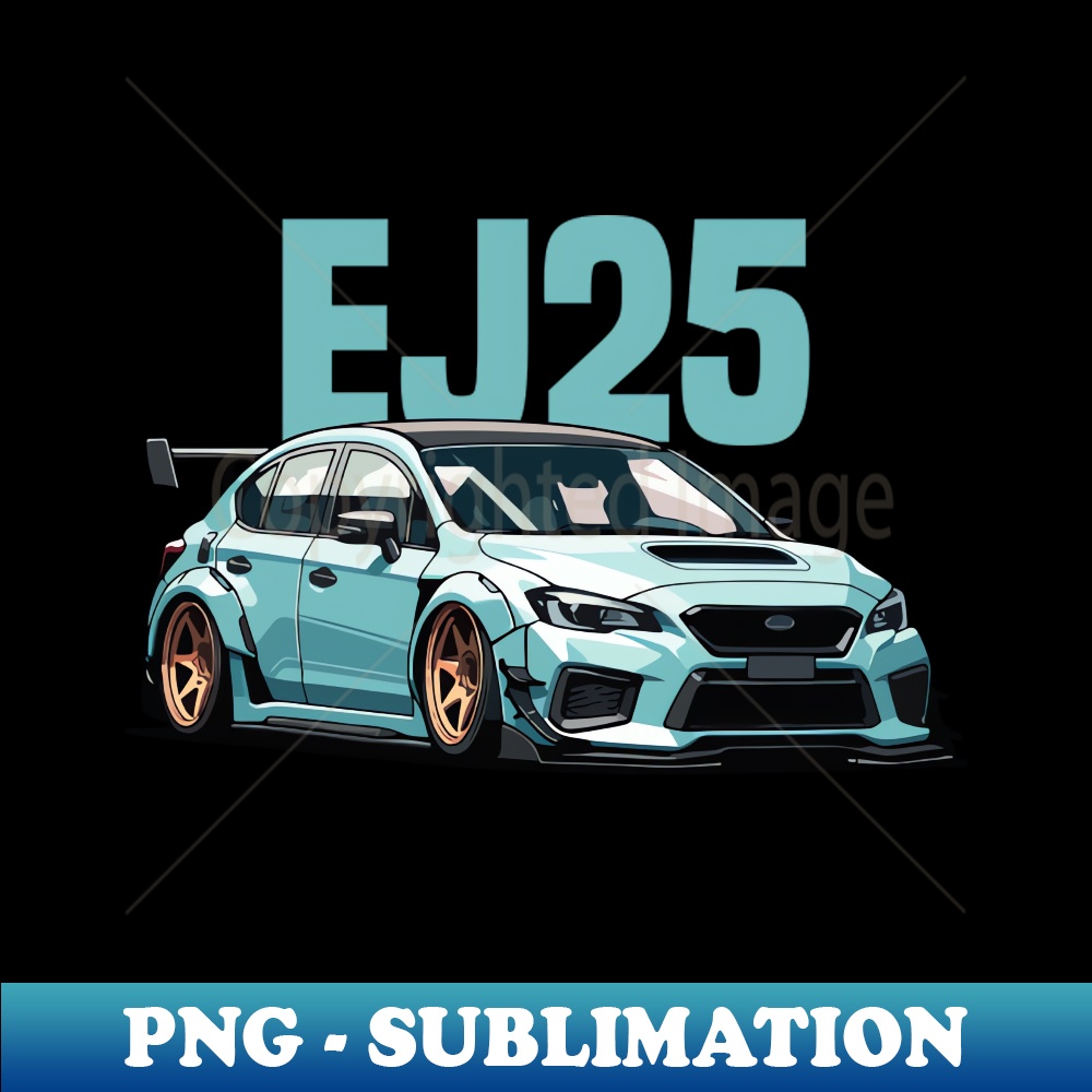 JDM Car Art - Modified EJ25 Subie Raptor Eye Sports Car - Cr - Inspire ...