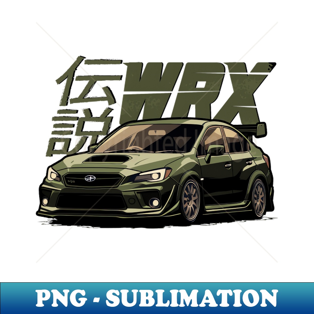 Urban Green rare WRX Sti Subie - Signature Sublimation PNG F | Inspire ...