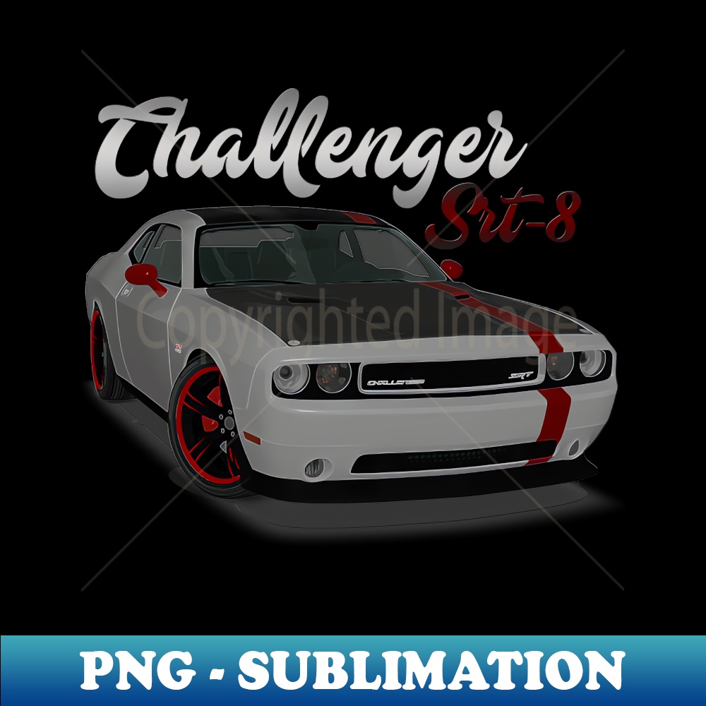 Challenger Srt-8 White Custom Stripe Front - Unique Sublimat | Inspire Uplift