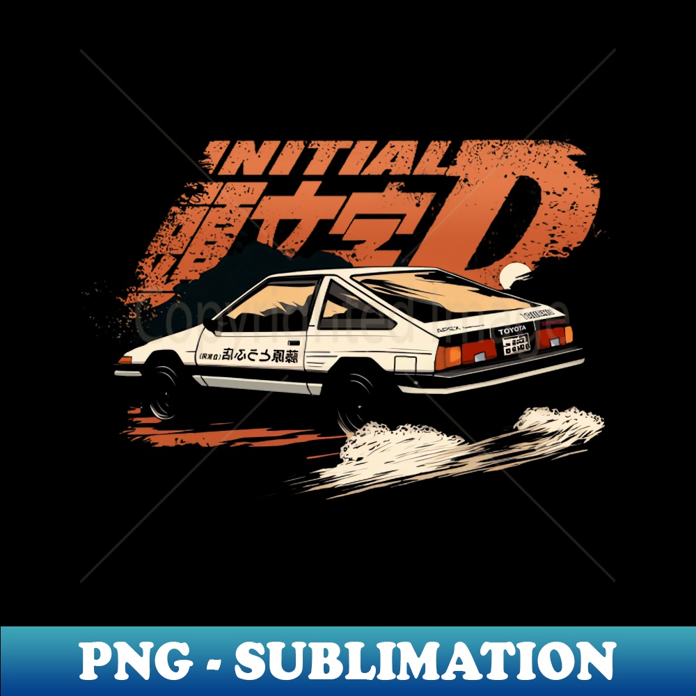 Initial D - Toyota Sprinter Trueno AE86 - Professional Subli - Inspire ...