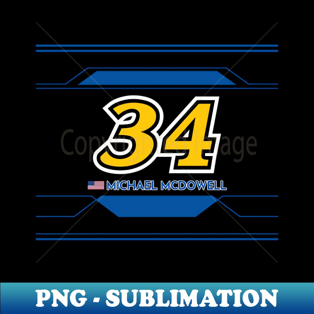 Michael McDowell 34 2023 NASCAR Design - PNG Transparent Sub | Inspire ...