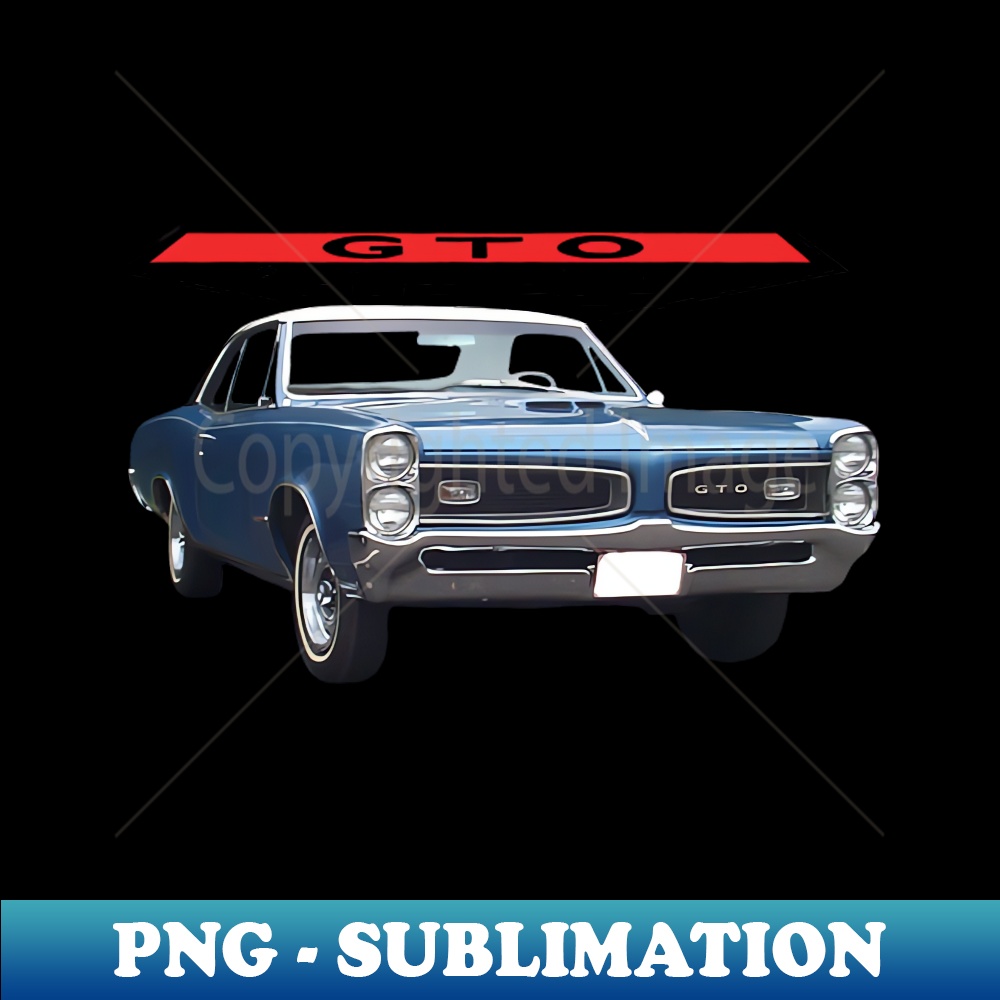 1966 Pontiac GTO - Retro PNG Sublimation Digital Download - | Inspire ...