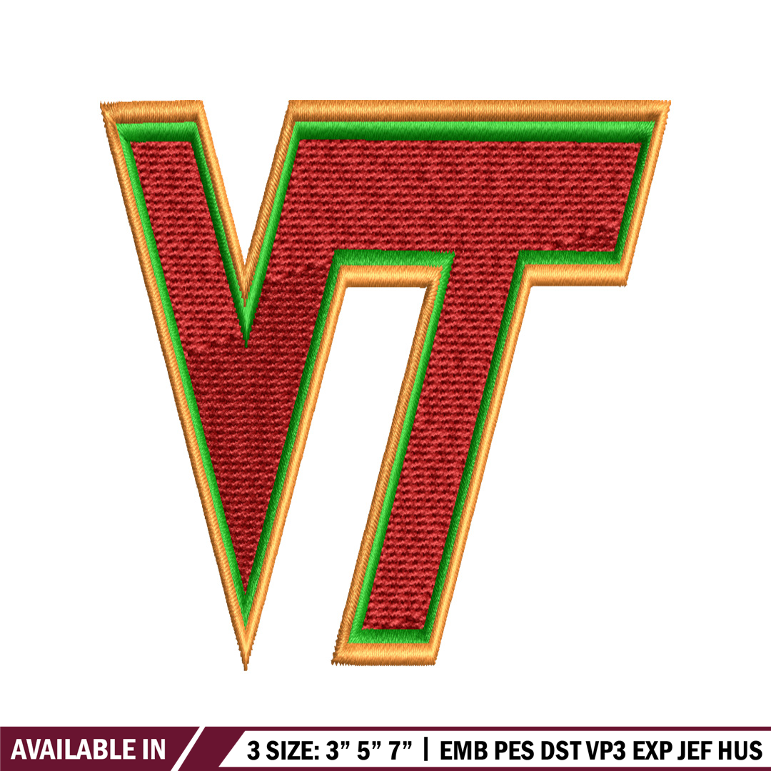 Virginia Tech Hokies embroidery design, Virginia Tech Hokies | Inspire ...