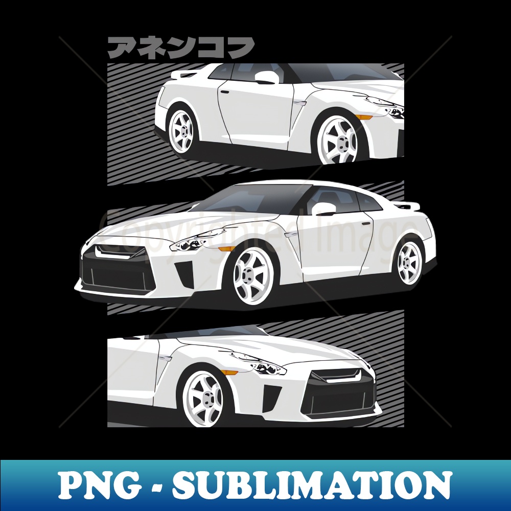 Nissan GT-R r35 - PNG Transparent Sublimation Design - Enhan | Inspire ...