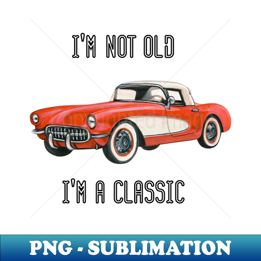 Vintage retro classic car - Decorative Sublimation PNG File | Inspire ...