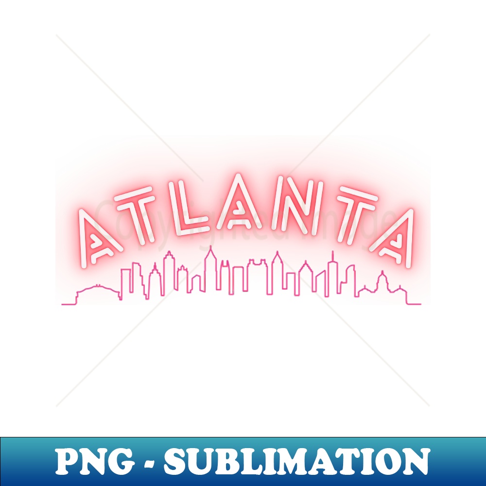 Atlanta ATL Atlanta Cityscape - Artistic Sublimation Digital | Inspire ...