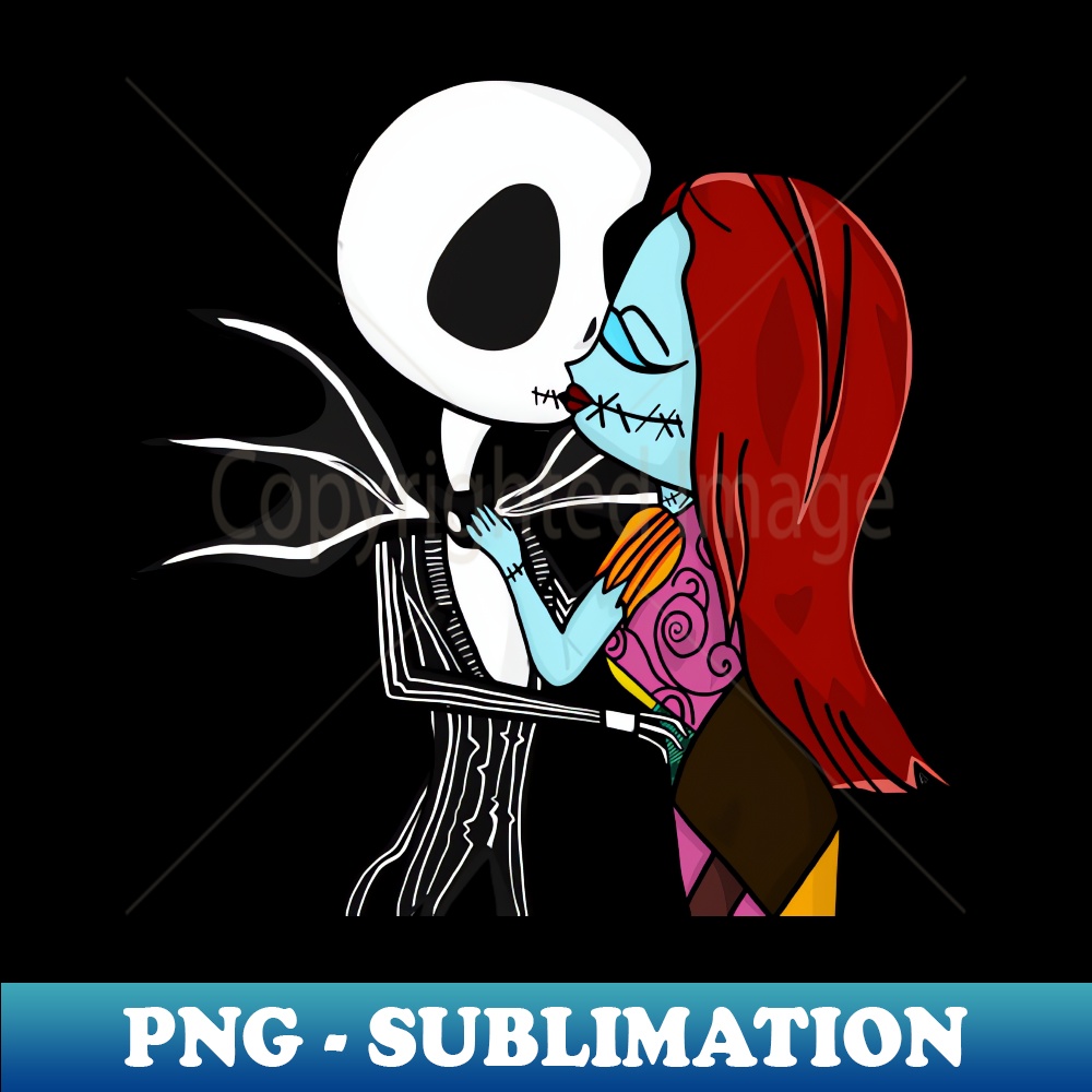 Jack and Sally kiss - Decorative Sublimation PNG File - Crea | Inspire ...