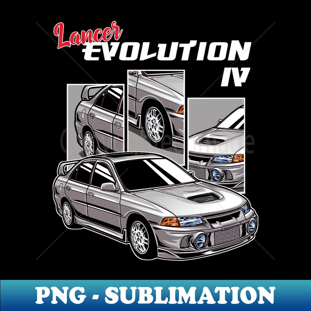 Lancer Evolution 4 IV - PNG Transparent Sublimation File - P | Inspire ...