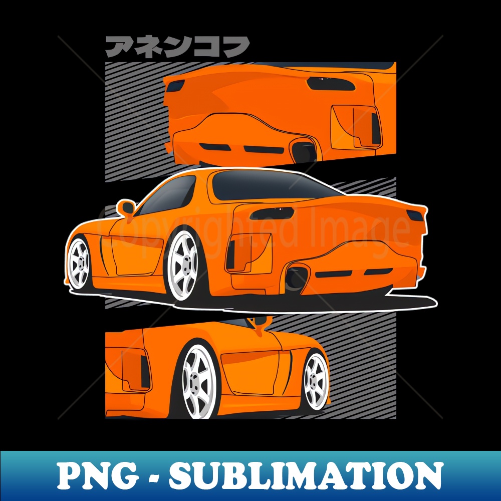 Mazda RX-7 Veilside - PNG Transparent Sublimation Design - P | Inspire ...