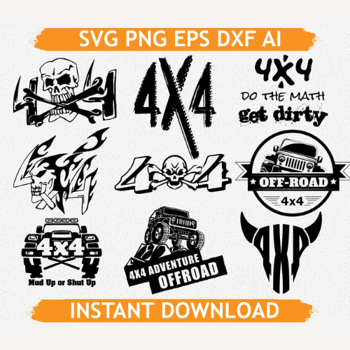 4x4 Svg, Car Png,Dxf,Eps, Monster Truck Svg, Digital Downloa | Inspire ...