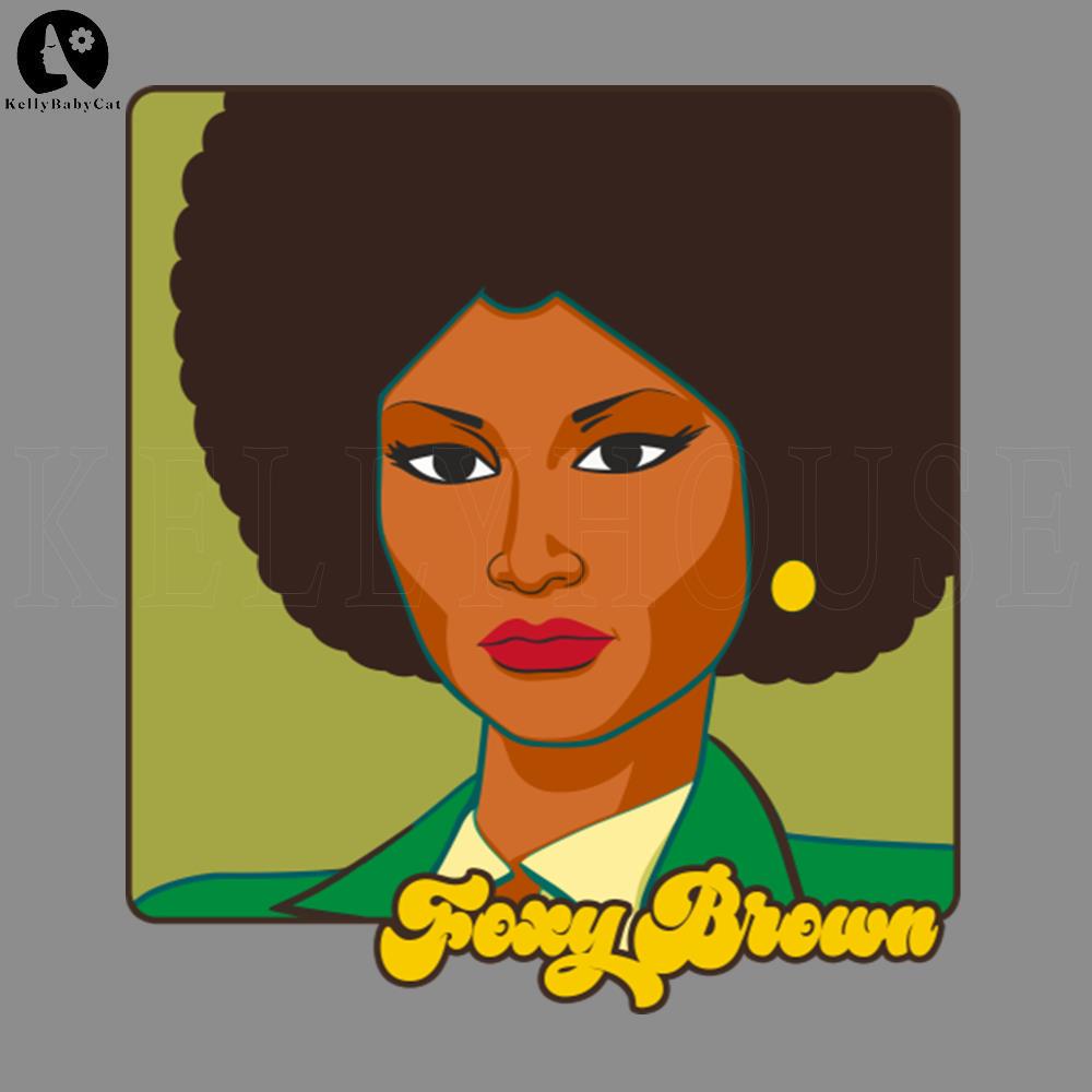 Pam Grier Retro Blaxploitation Fan Artwork PNG, Digital Dow - Inspire ...