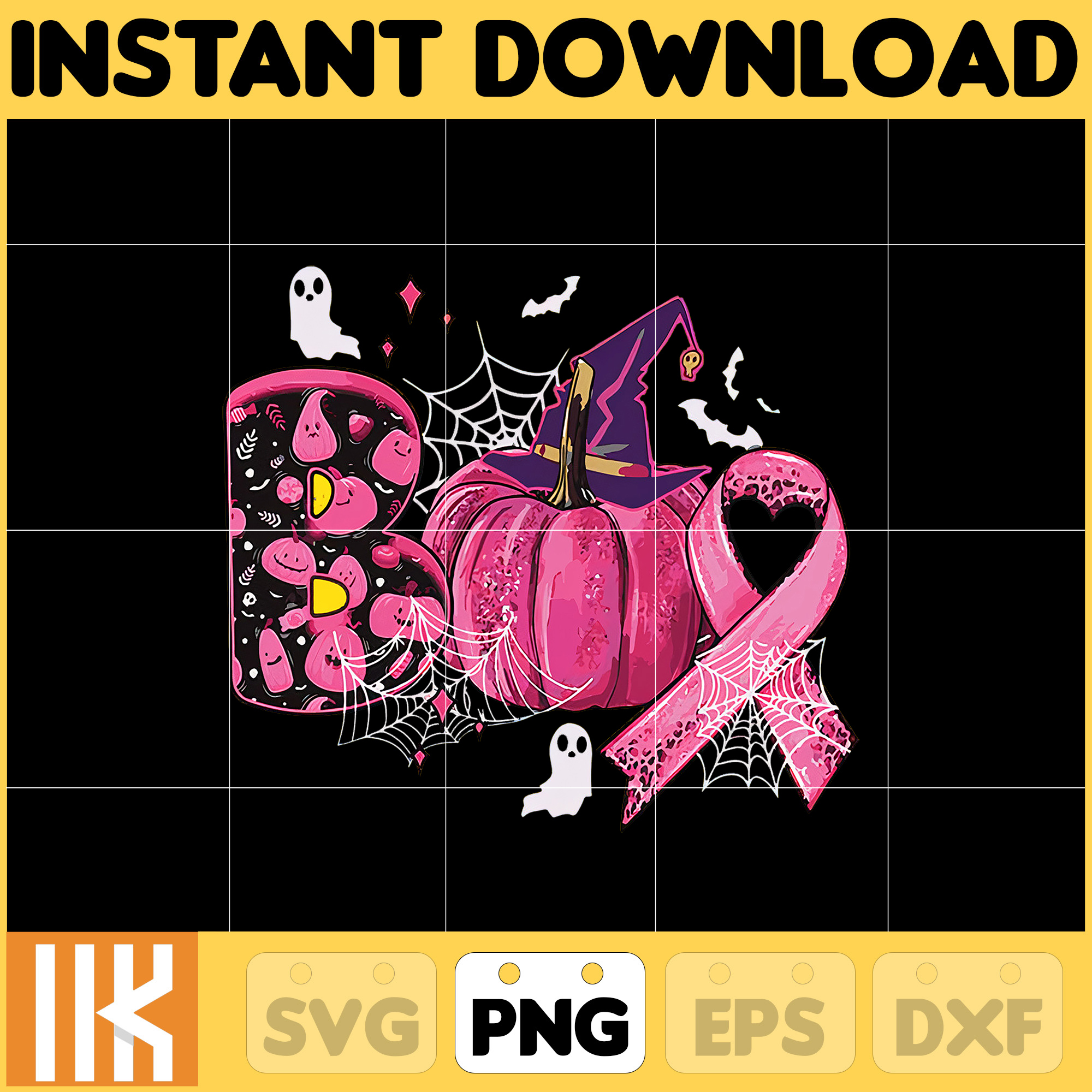 Boo Png, Designs Breast Cancer Groovy Style Png, Cancer PNG, | Inspire ...