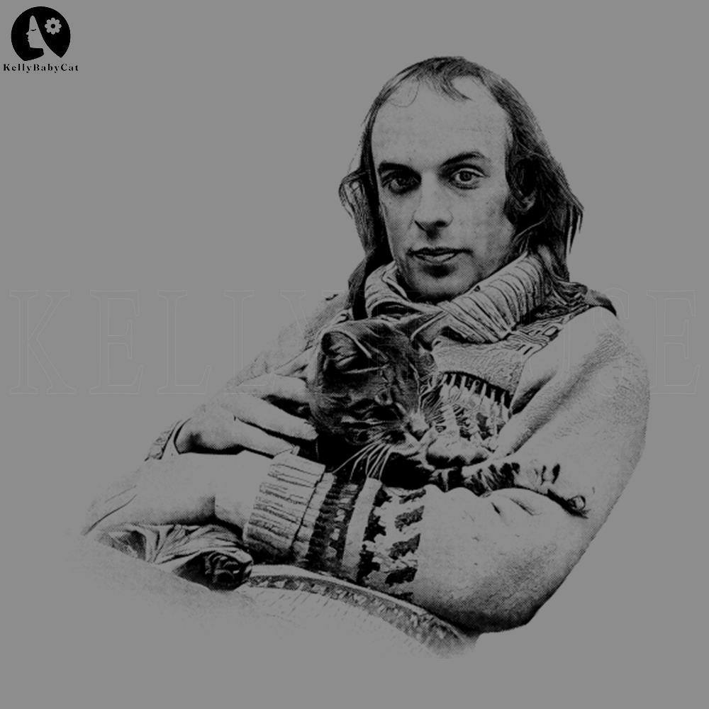 Brian Eno His Cat PNG, Digital Download | Inspire Uplift