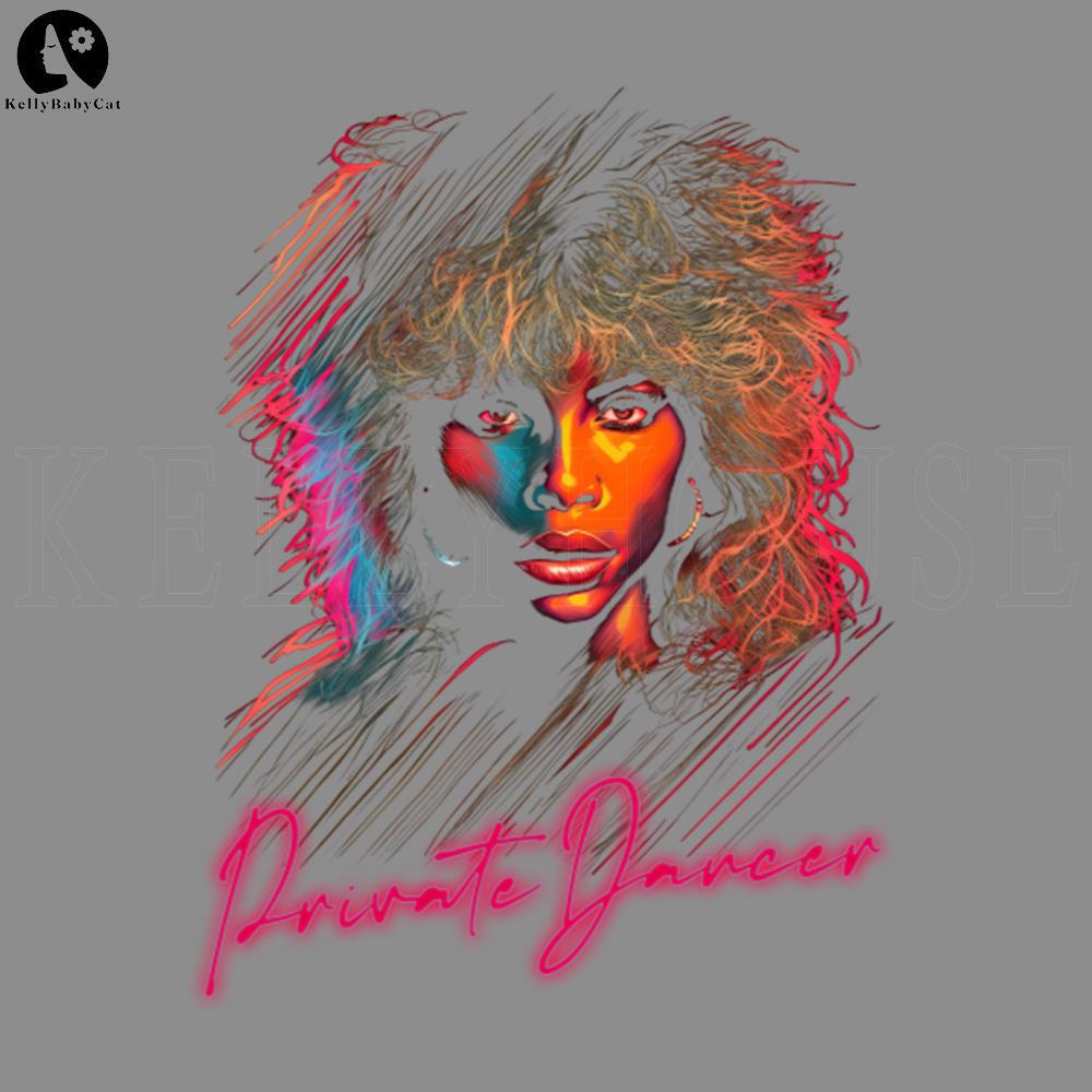 Tina Turner Private Dancer 80s Style Retro Design PNG, Digit | Inspire Uplift
