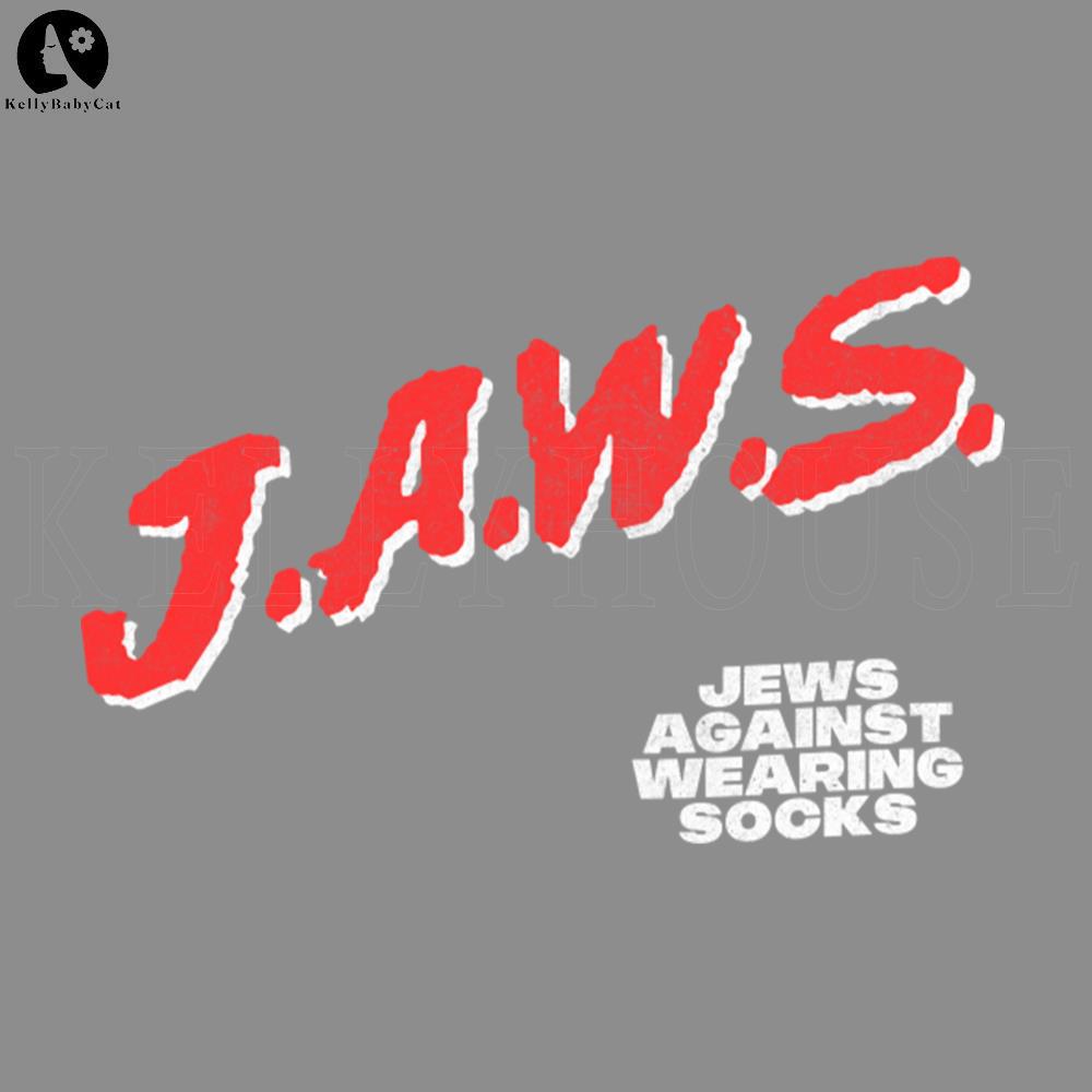 JAWS Jews Against Wearing Socks PNG, Digital Download | Inspire Uplift