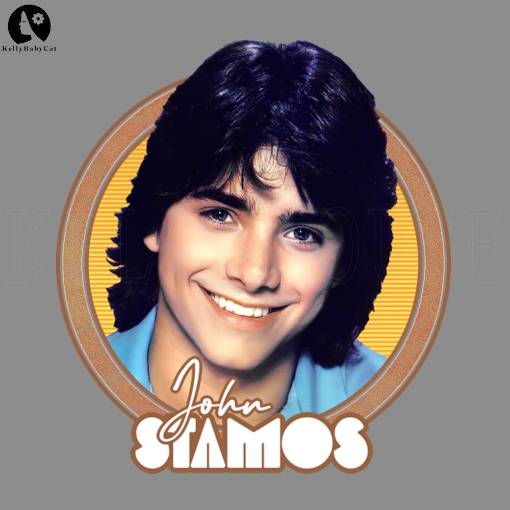 John Stamos Retro Fan Art PNG, Digital Download | Inspire Uplift