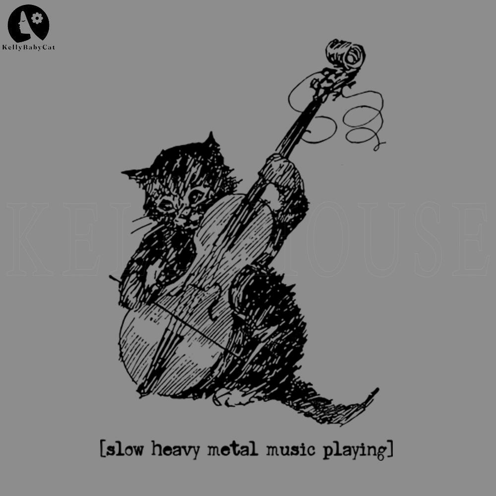 Slow Heavy Metal Music Playing PNG, Digital Download | Inspire Uplift