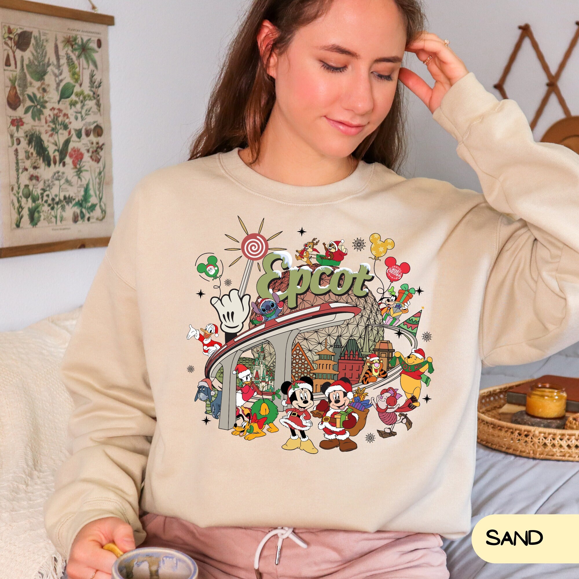 Retro Disney Farm Fresh Sweatshirt Crewneck, Mickey Tree Far | Inspire ...