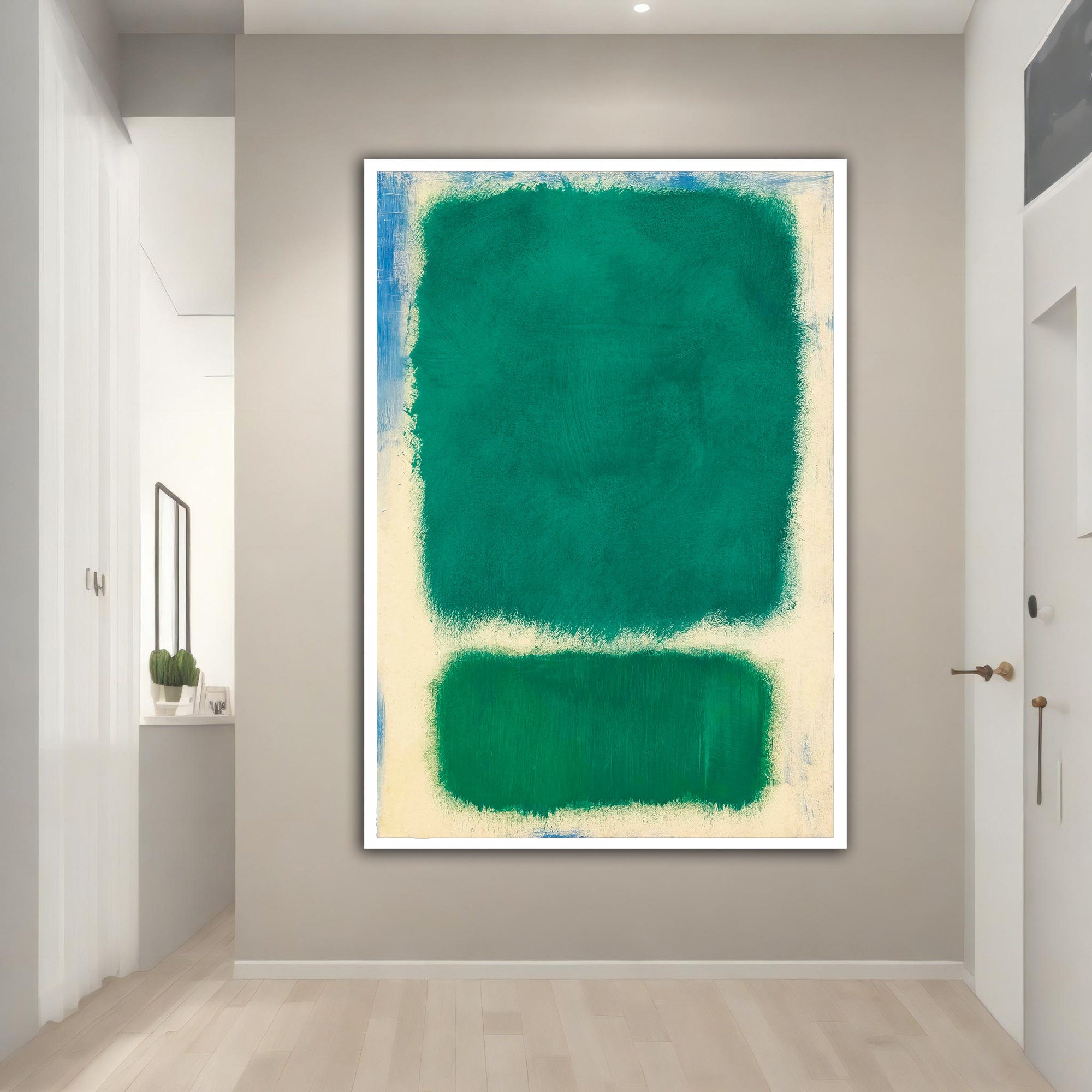 Mark Rothko Canvas Wall Art , Green Colors Canvas, Green And | Inspire ...