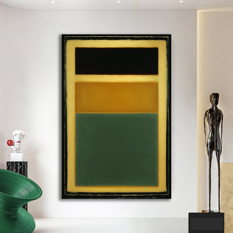 Mark Rothko Green And Orange Canvas Painting, Rothko Reprodu | Inspire ...