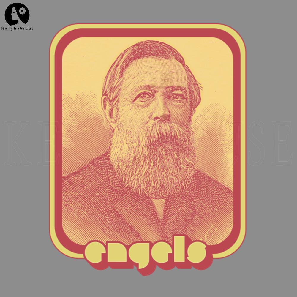 Friedrich Engels Retro Aesthetic Fan Art Design PNG, Digital | Inspire ...