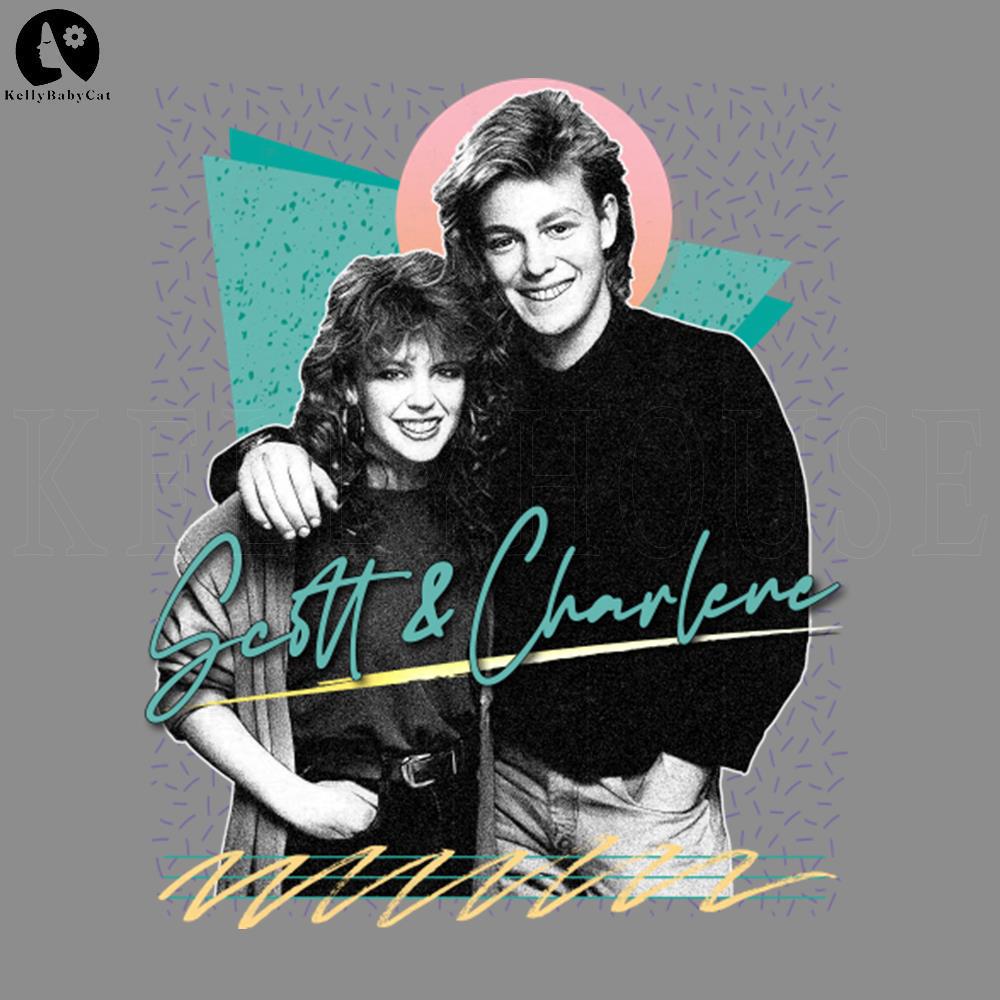 Scott Charlene 80s Retro Fan Artwork PNG, Digital Download | Inspire Uplift