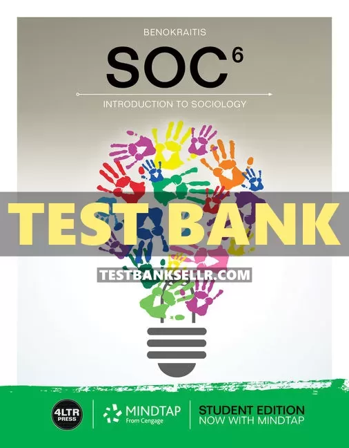 Test Bank for SOC 6th Edition Benokraitis | Inspire Uplift