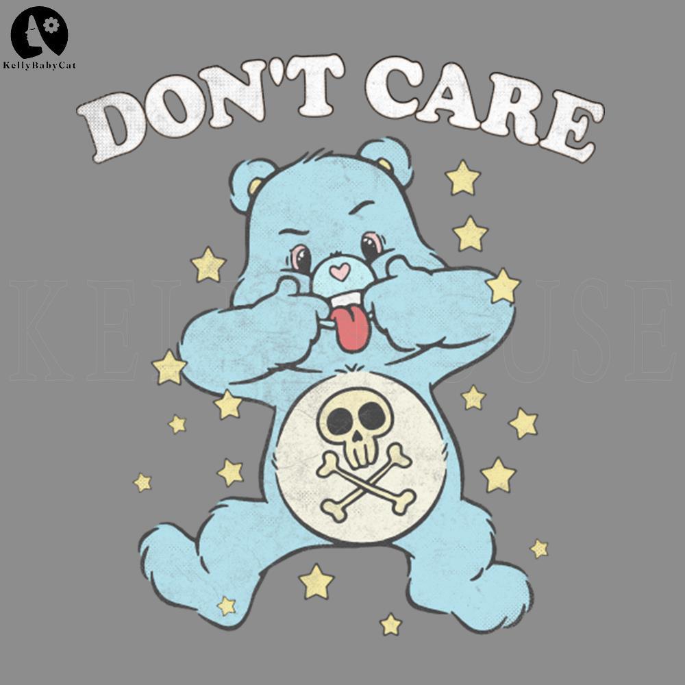 Dont Care Bear Existentialist Lowbrow Design PNG, Digital Do | Inspire ...