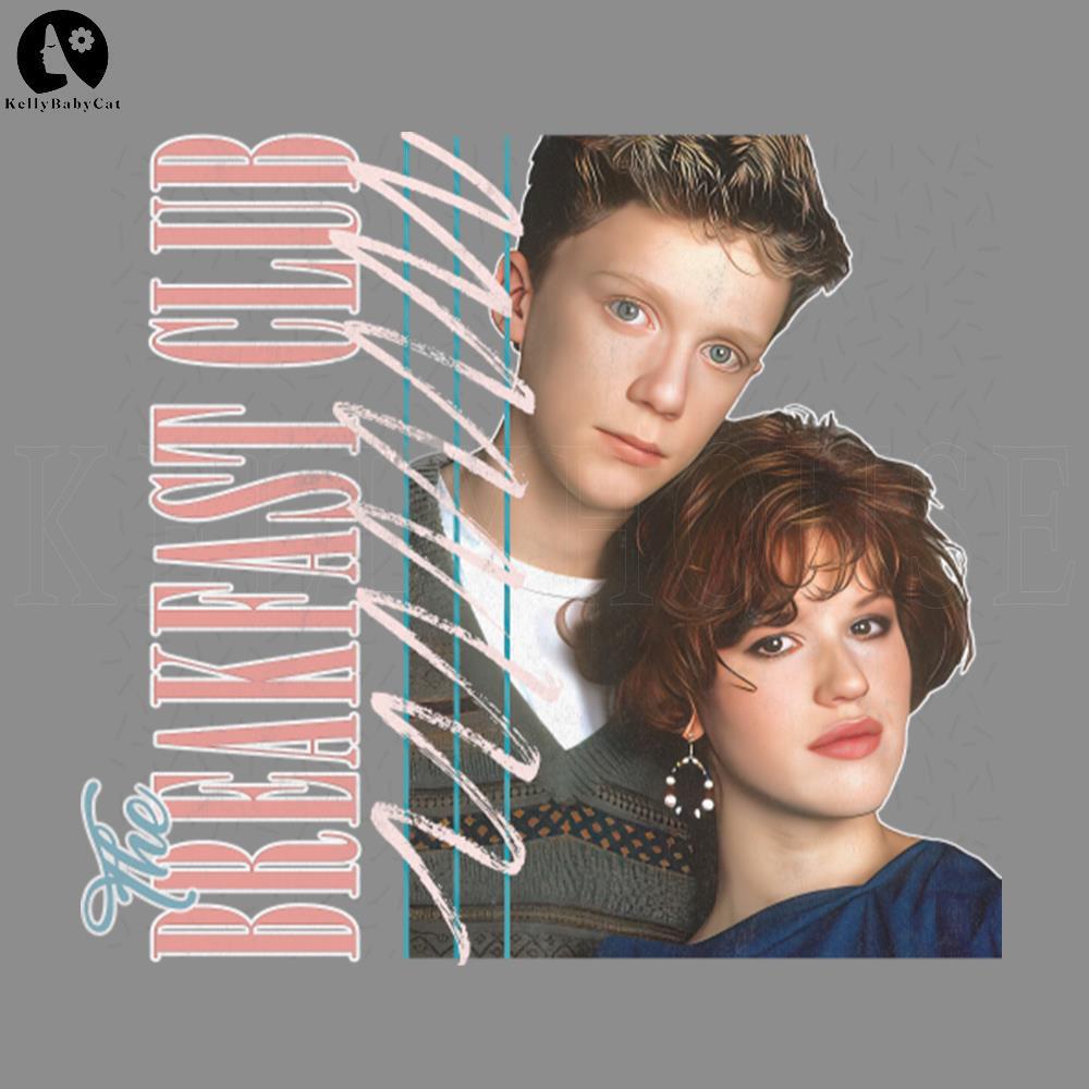 The Breakfast Club 80s Retro Style Fan Art Design PNG, Digit | Inspire ...