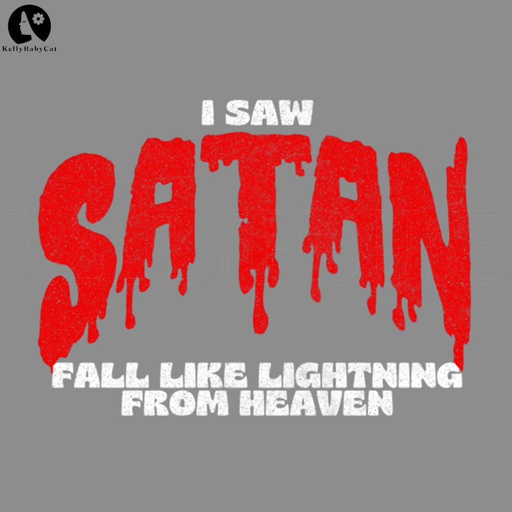 018 I saw Satan fall like lightning from heaven PNG, Digital | Inspire ...