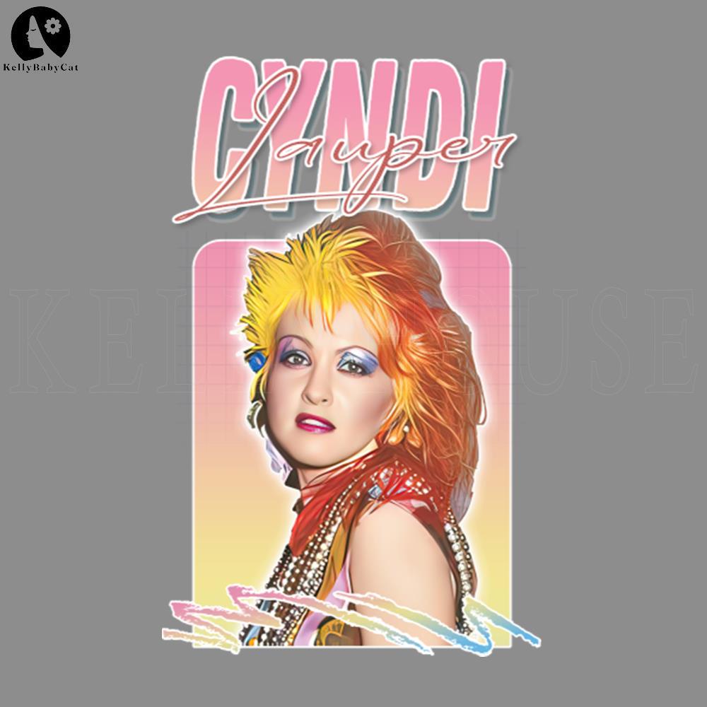 Cyndi Lauper Original 80s Vintage Style Design PNG, Digital | Inspire ...