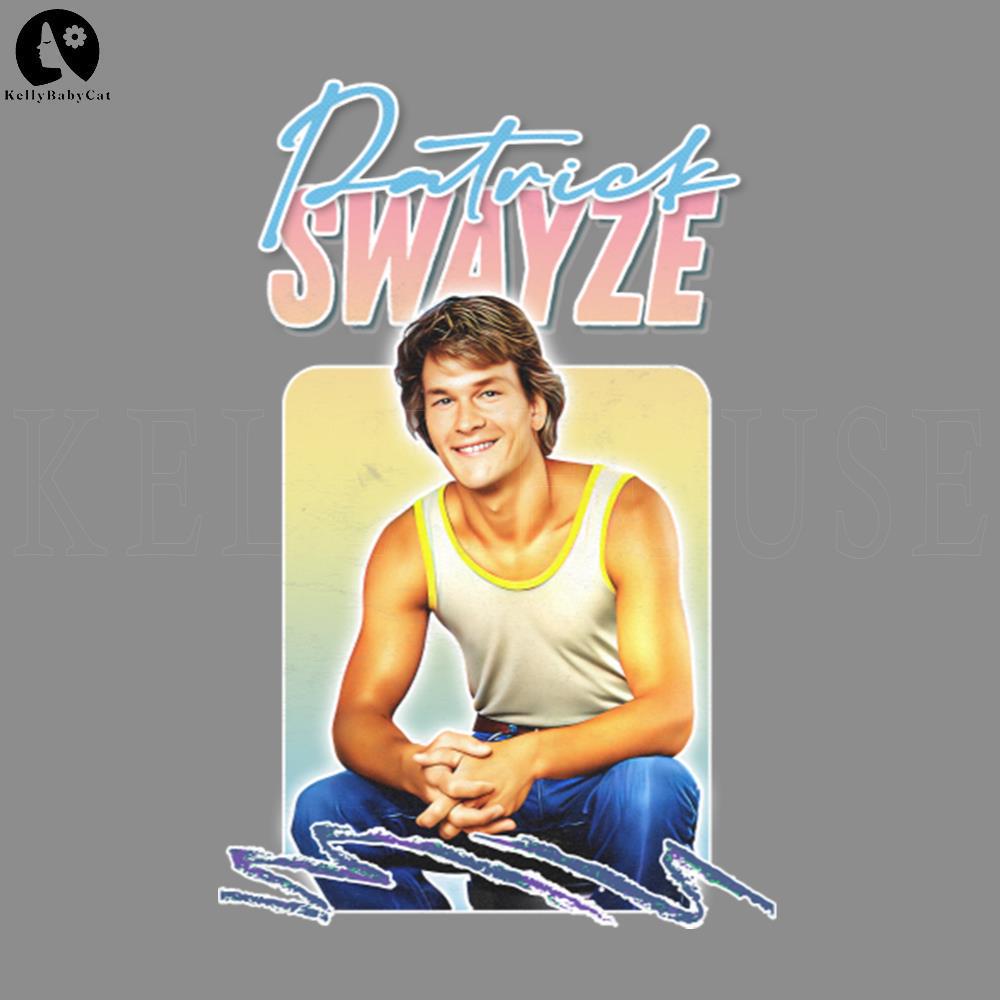 Patrick Swayze 90s Styled Retro Graphic Design PNG, Digital | Inspire ...