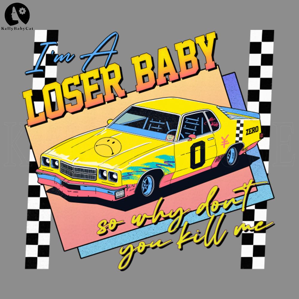 Im a loser baby 90s Aesthetic Design PNG, Digital Download - Inspire Uplift