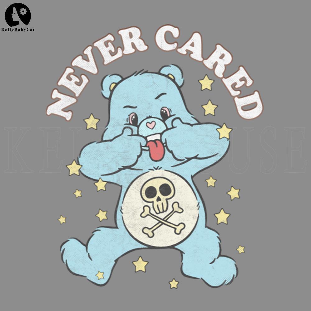 Never Cared Bear Existentialist Nihilist Design PNG, Digital | Inspire ...