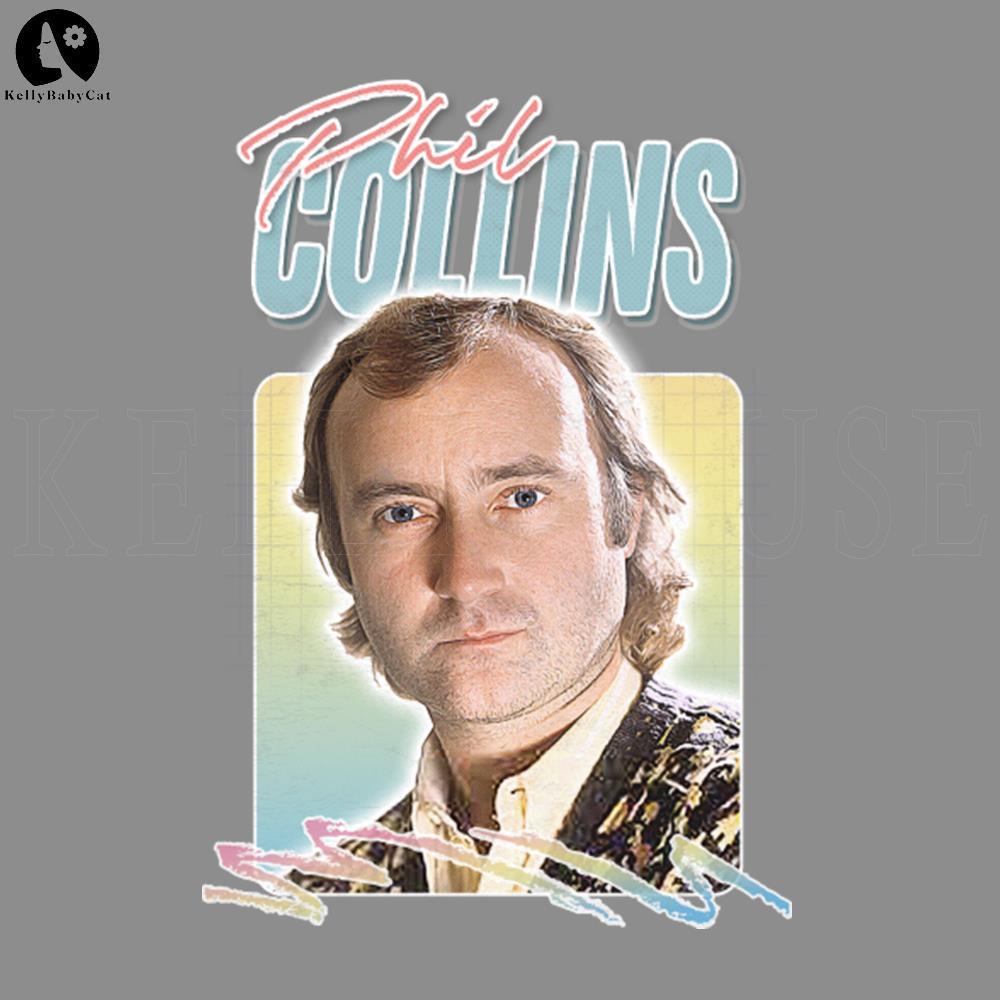 Phil Collins 80s Retro Aesthetic Design PNG, Digital Downloa | Inspire ...