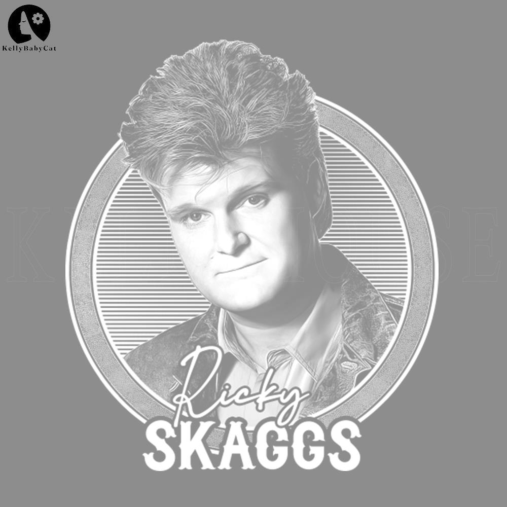 Ricky Skaggs Retro Style Fan Design PNG, Digital Download - Inspire Uplift