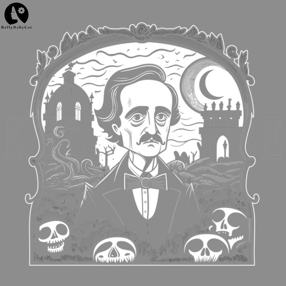 Edgar Allan Poe PNG, Digital Download | Inspire Uplift