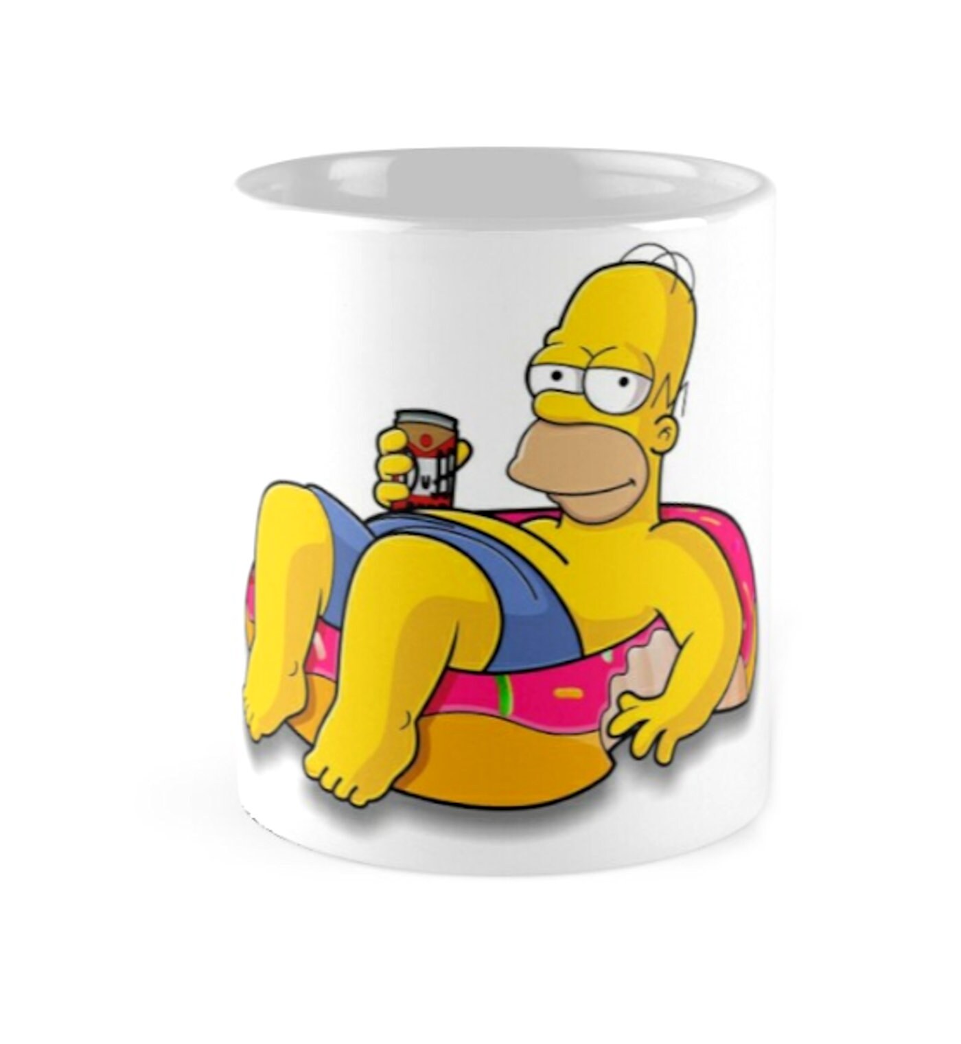 Homer Drink Duff On Donut The Simpsons Comedy TV Show - Nove - Inspire ...