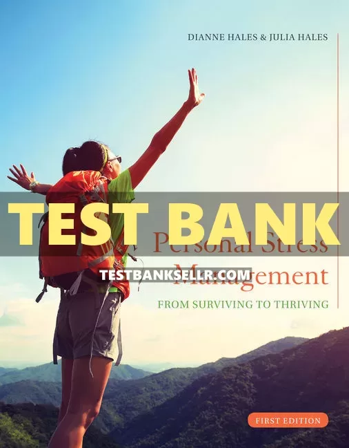 Test Bank for Personal Stress Management 1st Edition Hales | Inspire Uplift