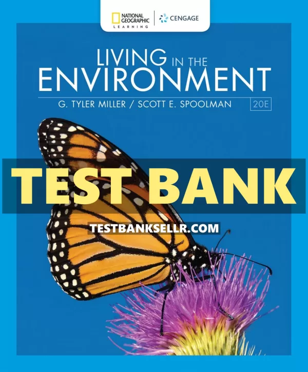 Test Bank for Living in the Environment 20th Edition Miller | Inspire ...