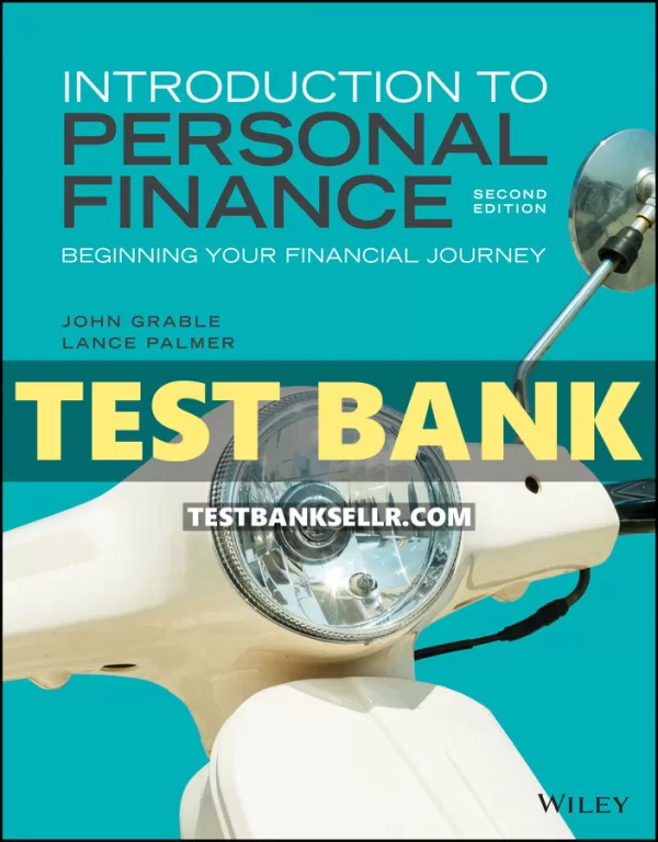 Test Bank for Introduction to Personal Finance Beginning You | Inspire ...