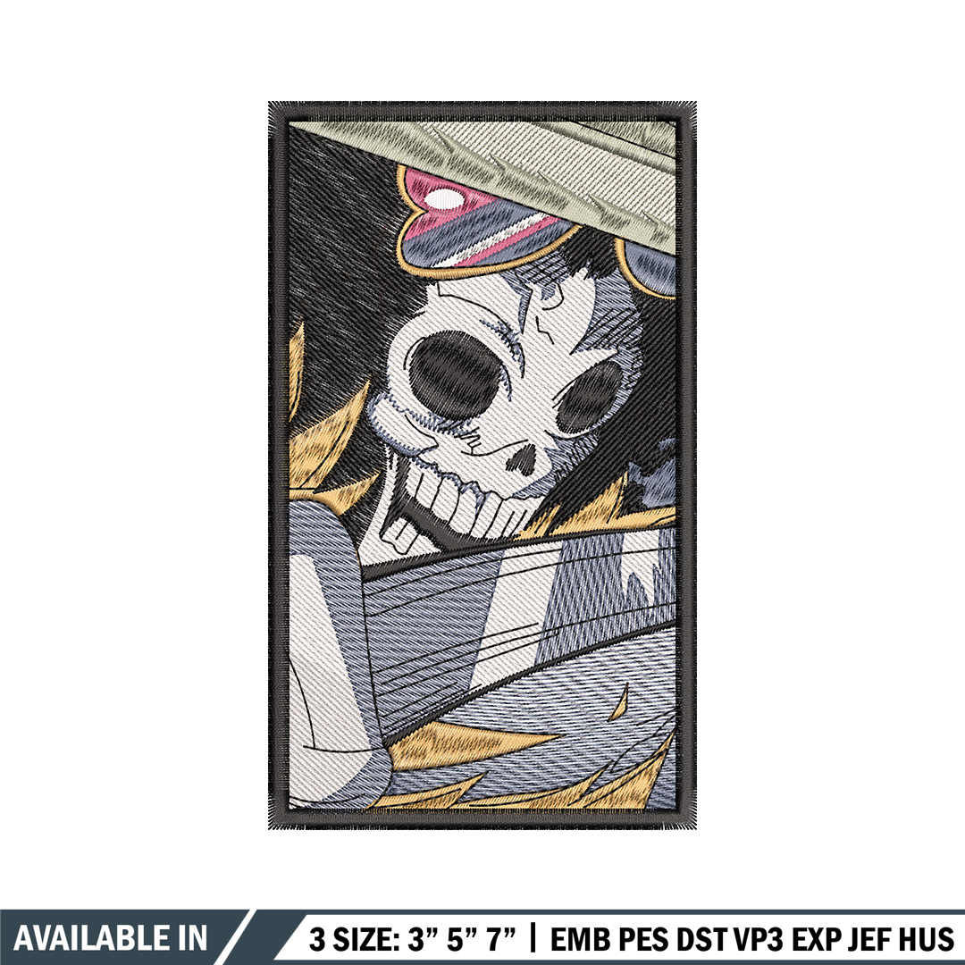 Brook poster breathing embroidery design, One Piece embroide - Inspire ...