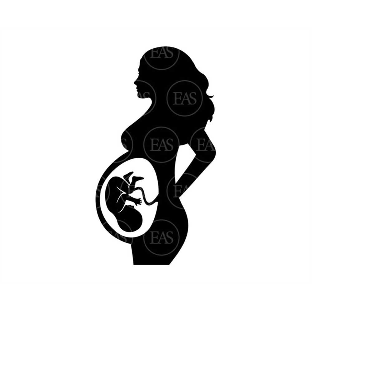 Pregnant Woman Svg, Baby Bump Svg, Pregnancy Reveal Svg, Mot - Inspire ...