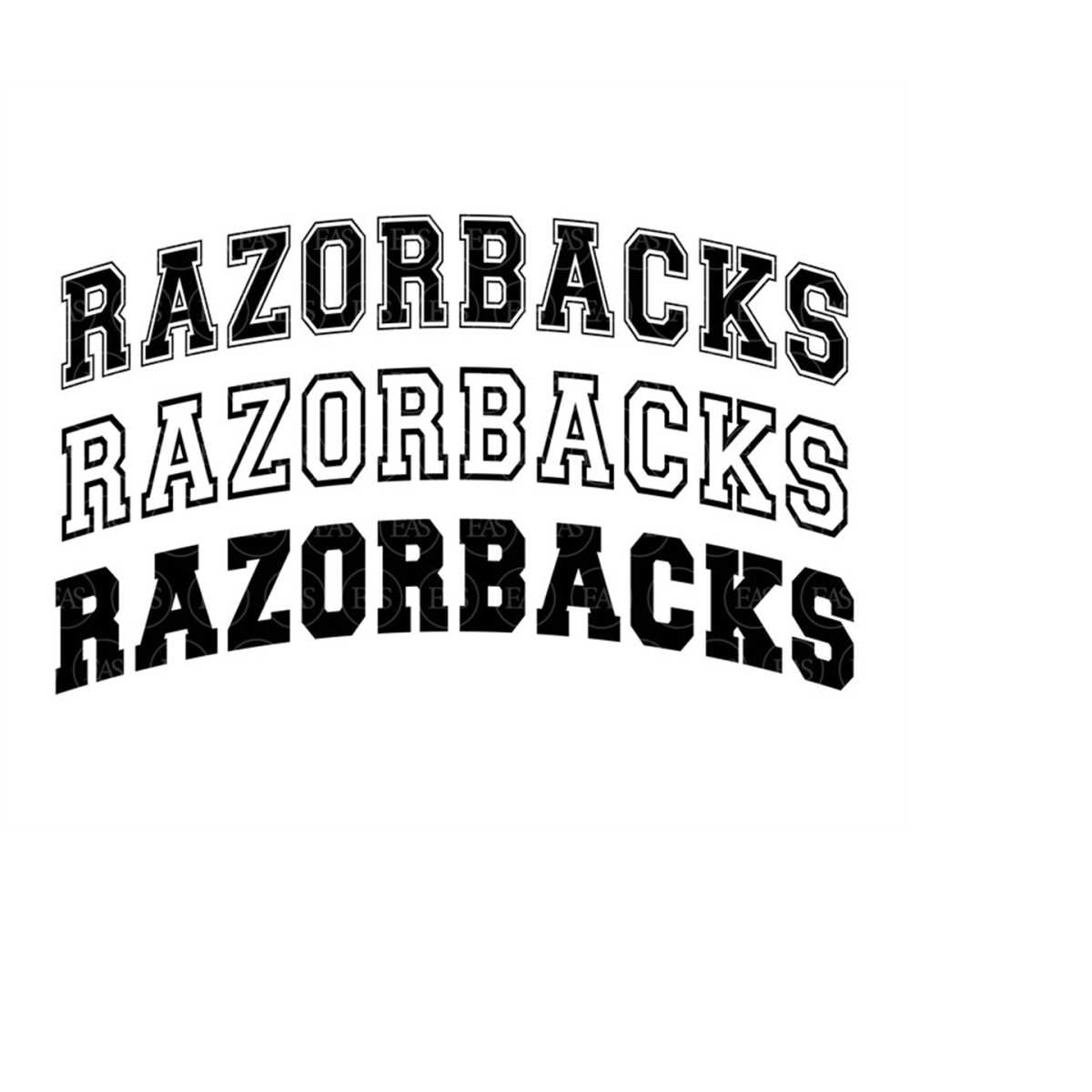 Razorbacks Svg, Razorbacks Arched Varsity Svg, Razorbacks Ma - Inspire ...