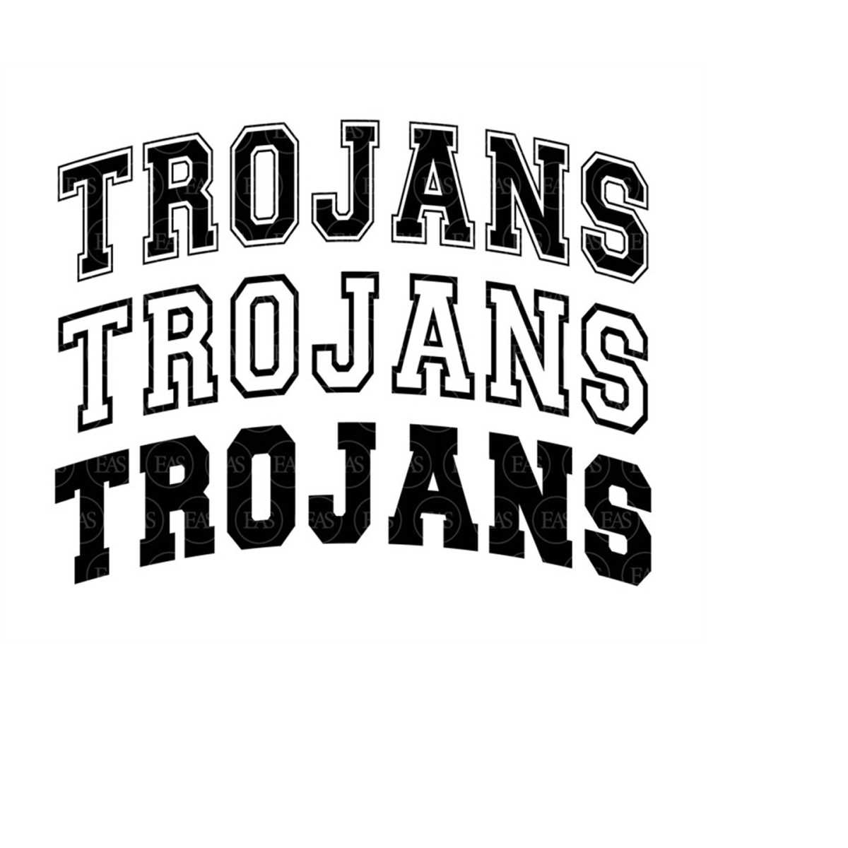 Trojans Svg, Trojans Arched Varsity Font, Go Trojans Svg, Tr | Inspire ...