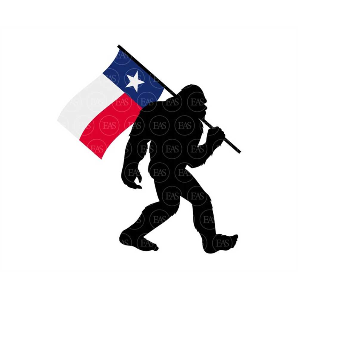 Bigfoot Texas Flag Svg, Big Foot Svg, Yeti Svg, Sasquatch Sv - Inspire ...