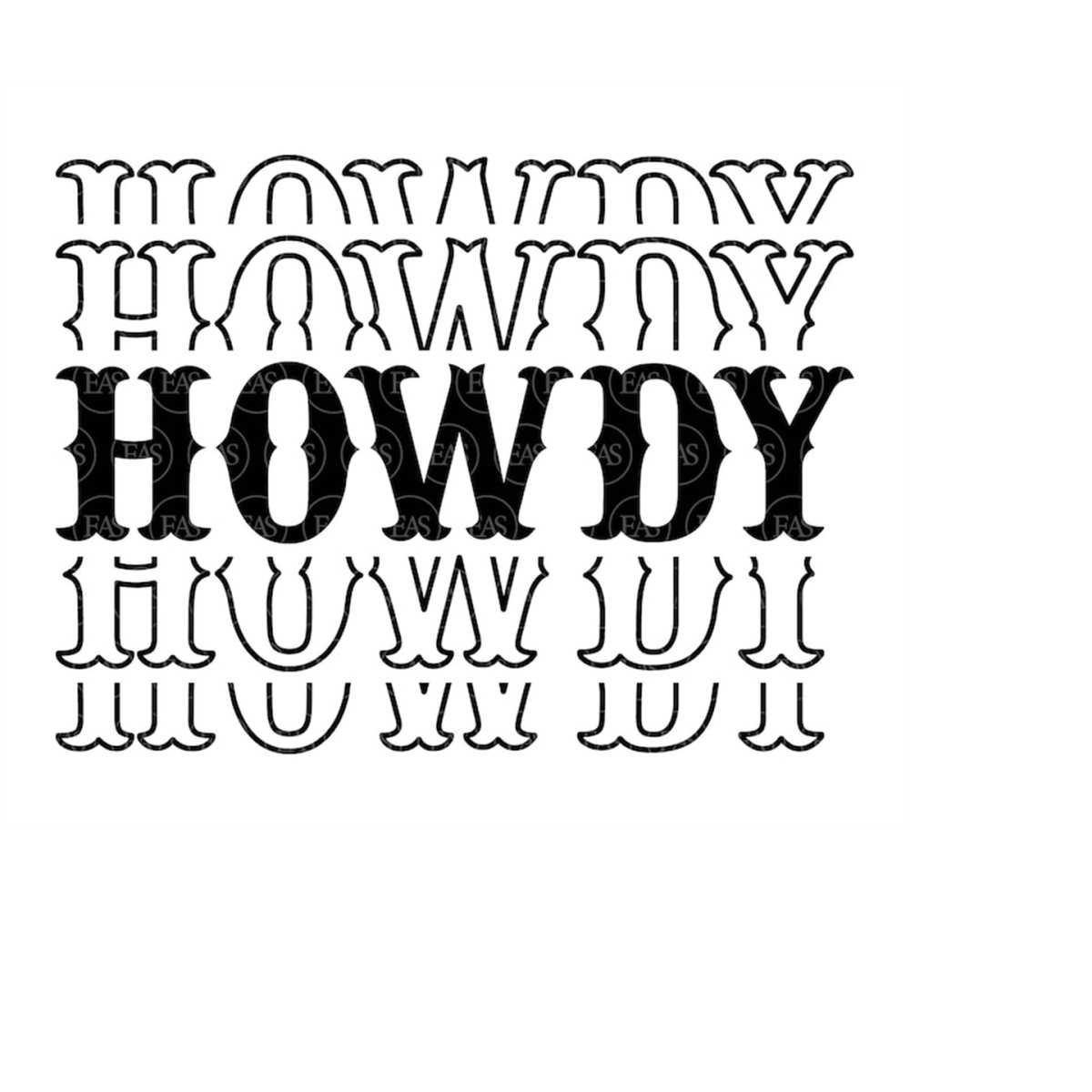 Stacked Howdy Svg, Cowboy Svg, Western Font Svg, Country Gir - Inspire ...